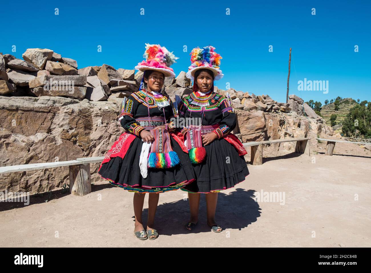 isla de taquile, titicaca lake, peru Stock Photo - Alamy