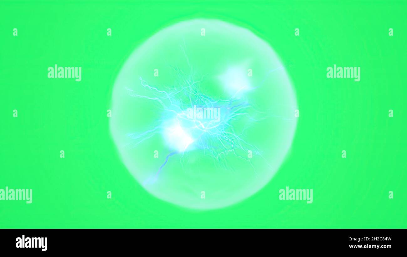 3d illustration - Glowing plasma background on green screen Stock Photo ...
