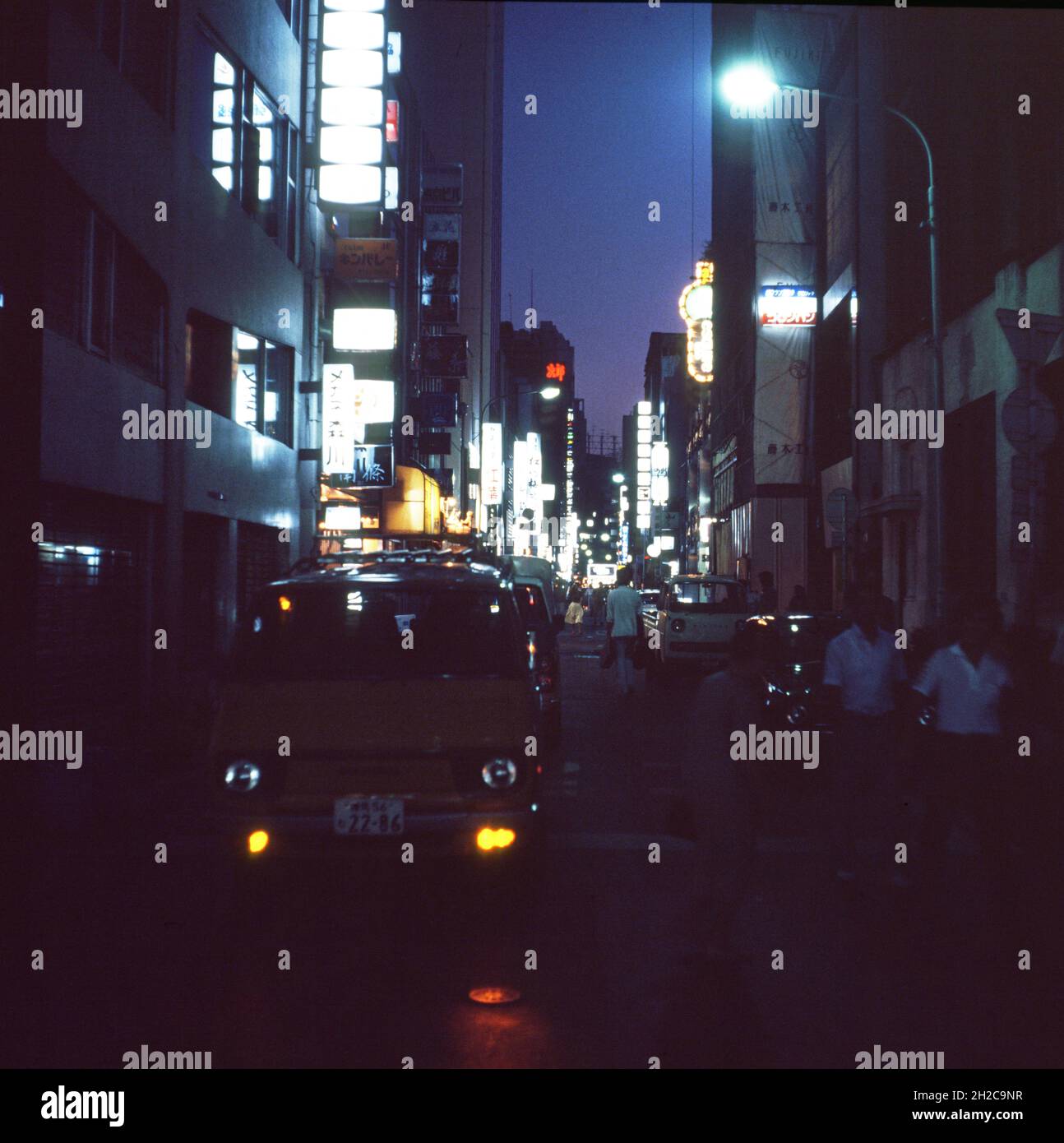 Night lights. Japan, 1970s Stock Photo - Alamy