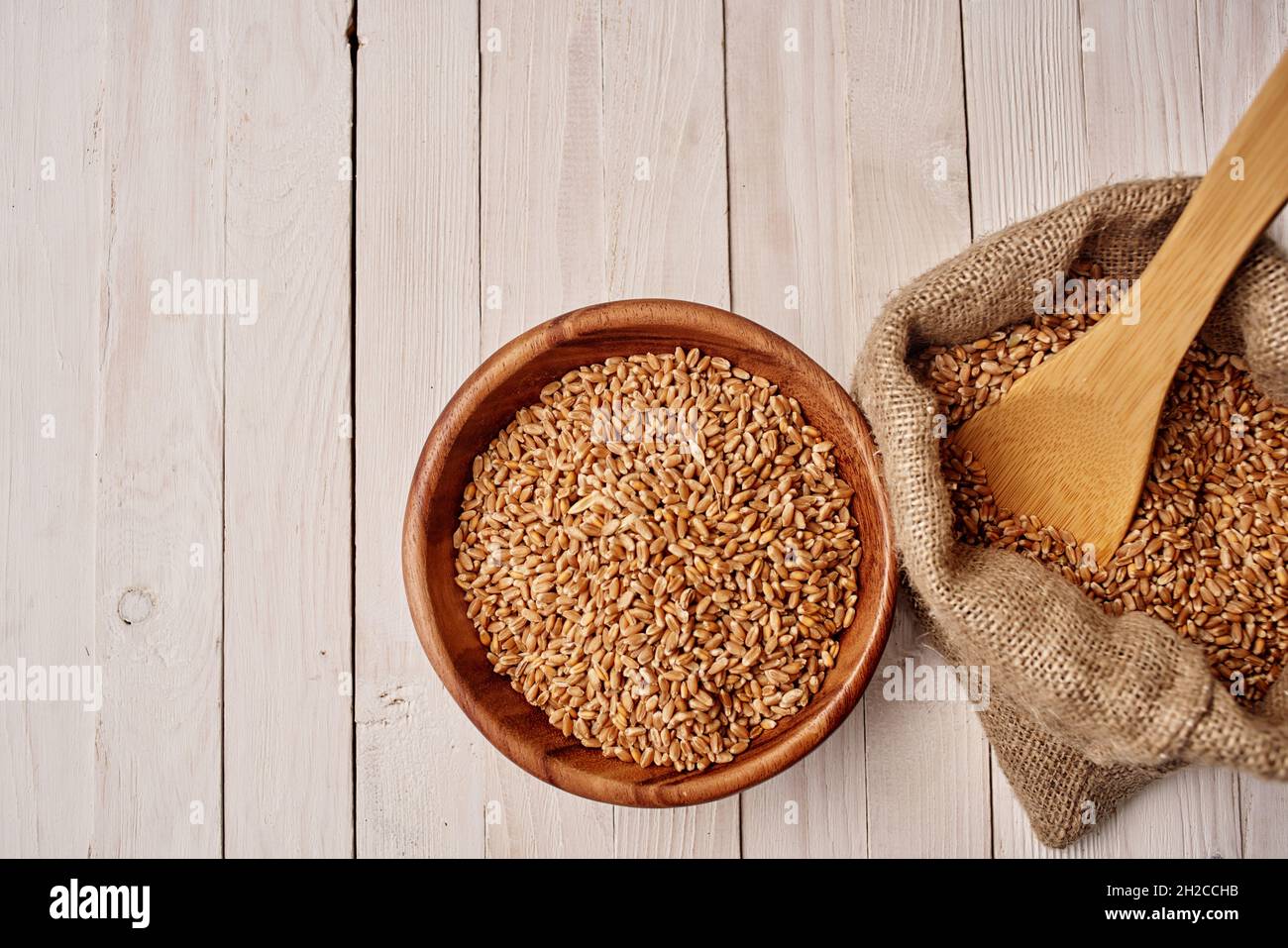 wooden tableware muesli morning snack delicious wood background Stock ...