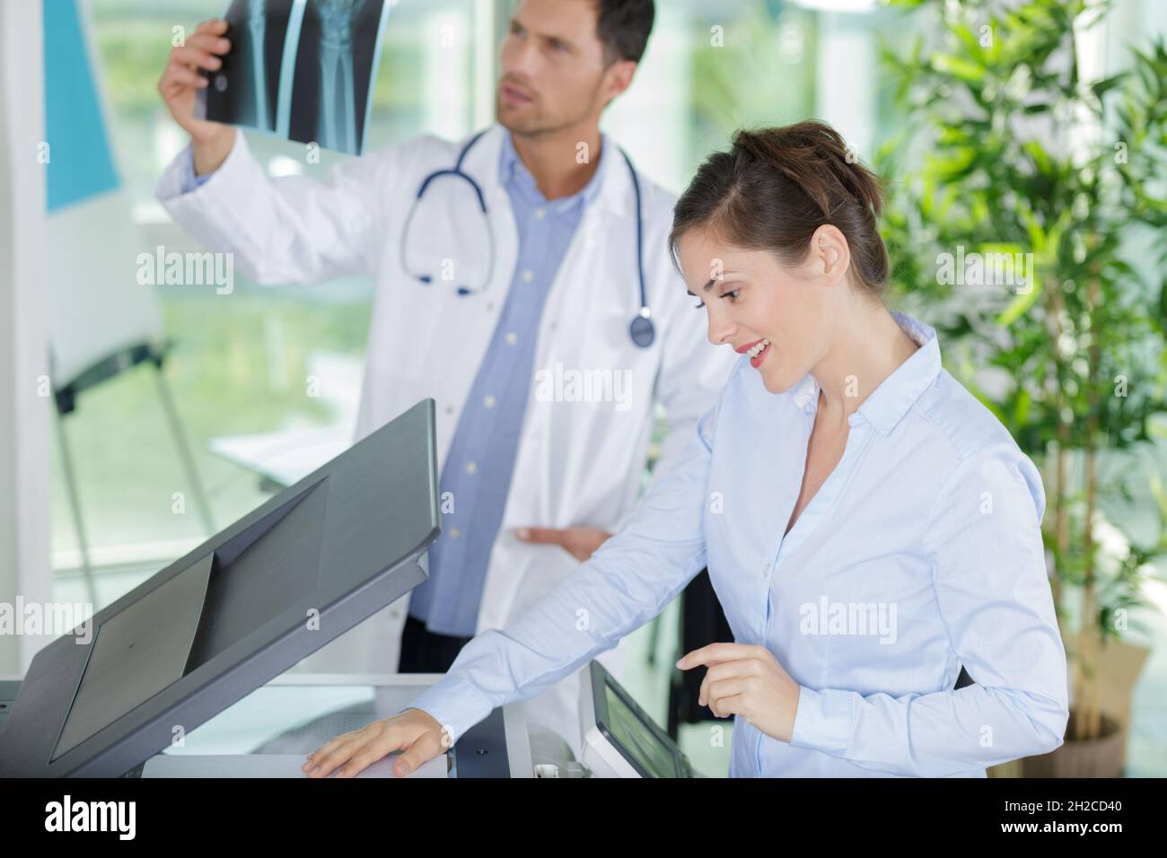 Hospital manager laptop hi-res stock photography and images - Alamy