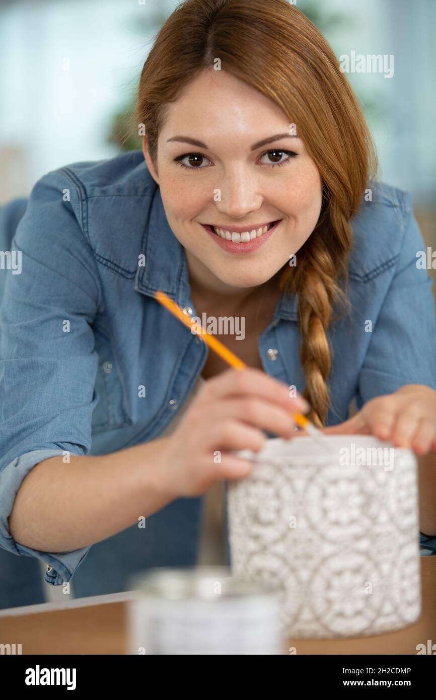 Doing a craft hi-res stock photography and images - Alamy