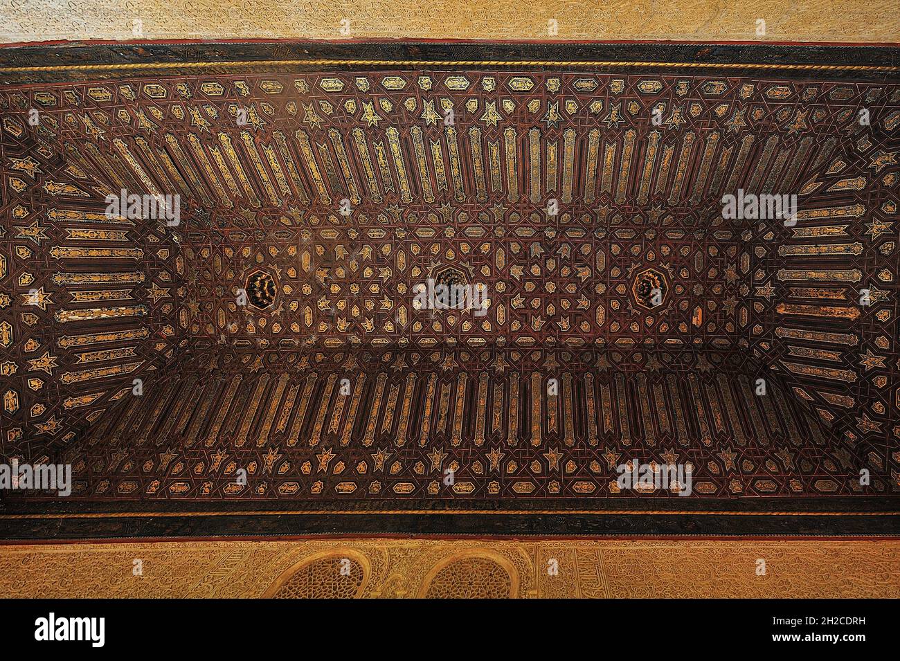 The Alhambra of Granada. Nazari monumental complex Stock Photo - Alamy