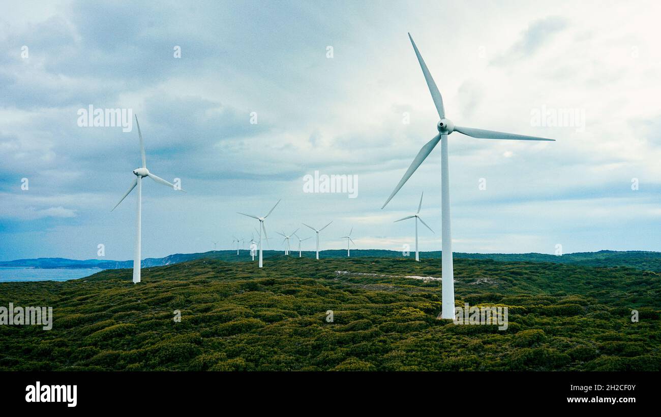 PERTH, AUSTRALIA - Sep 30, 2021: A beautiful view of a green landscape ...