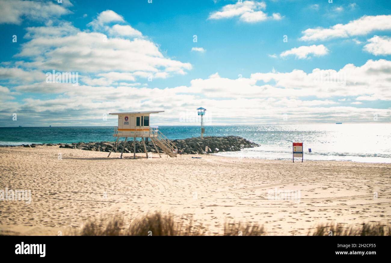 PERTH, AUSTRALIA - Sep 30, 2021: A beautiful scenery of a beach in the ...