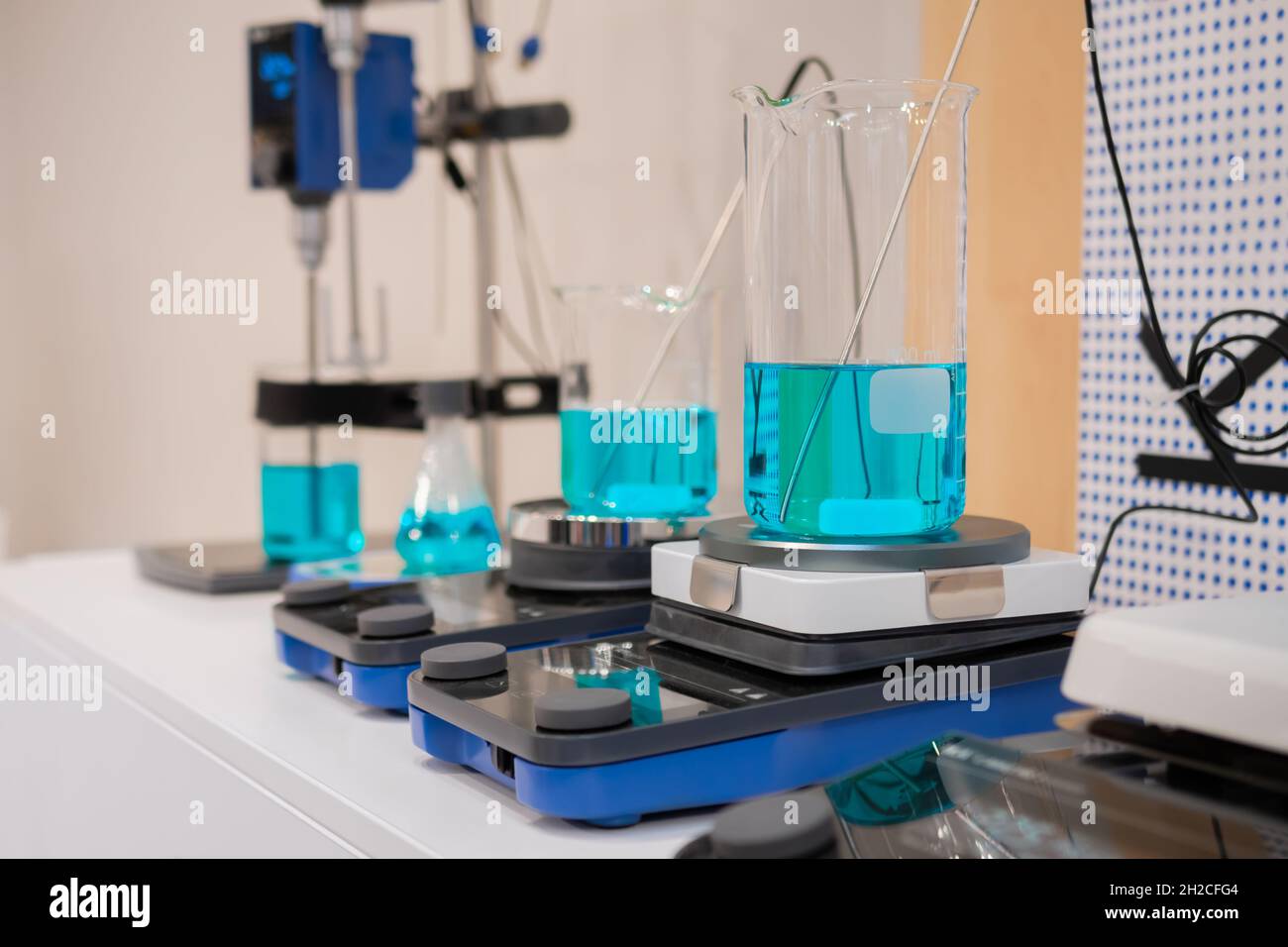 Laboratory equipment - magnetic mixers with moving stir bar for mixing ...