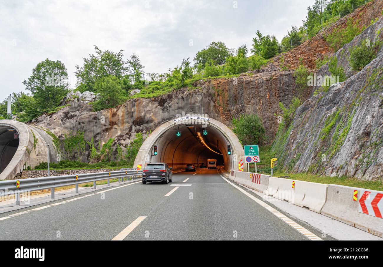 Tunnel on the express road in Rijeka, Croatia Stock Photo - Alamy