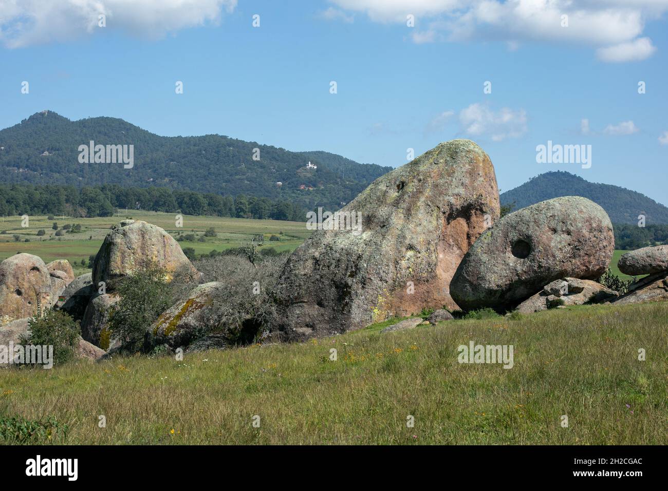 Shot of big stones in a mountain in Tapalpa, Jalisco, Mexico Stock ...