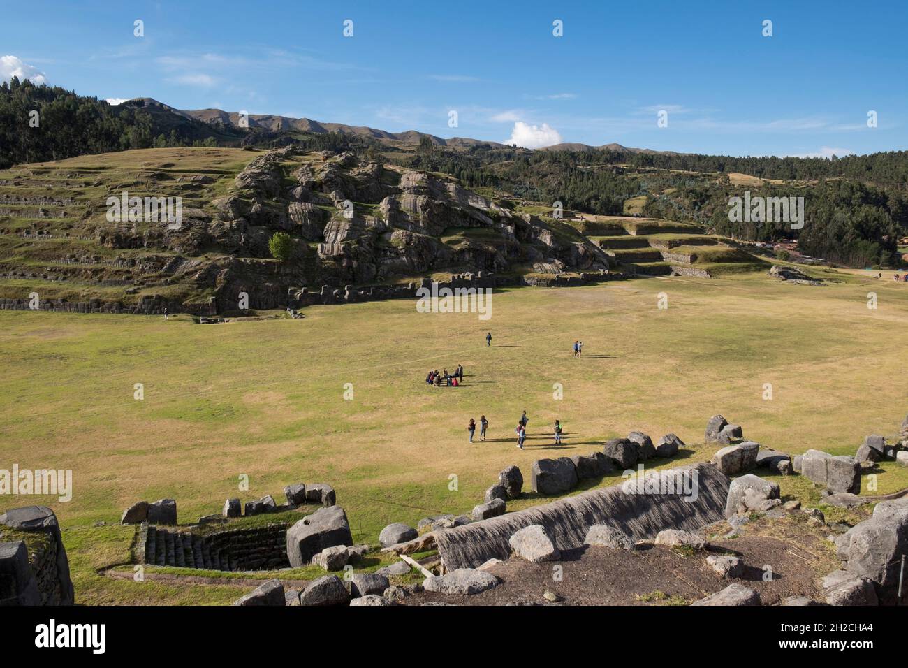 Peru, Cusco, Saqsaywaman archaeological complex Stock Photo - Alamy