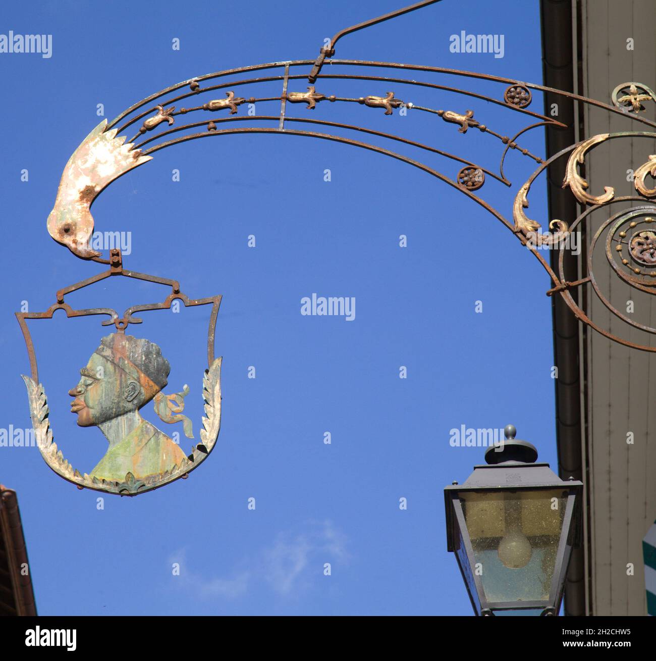 Switzerland, Vaud, Lausanne, traditional street sign Stock Photo - Alamy