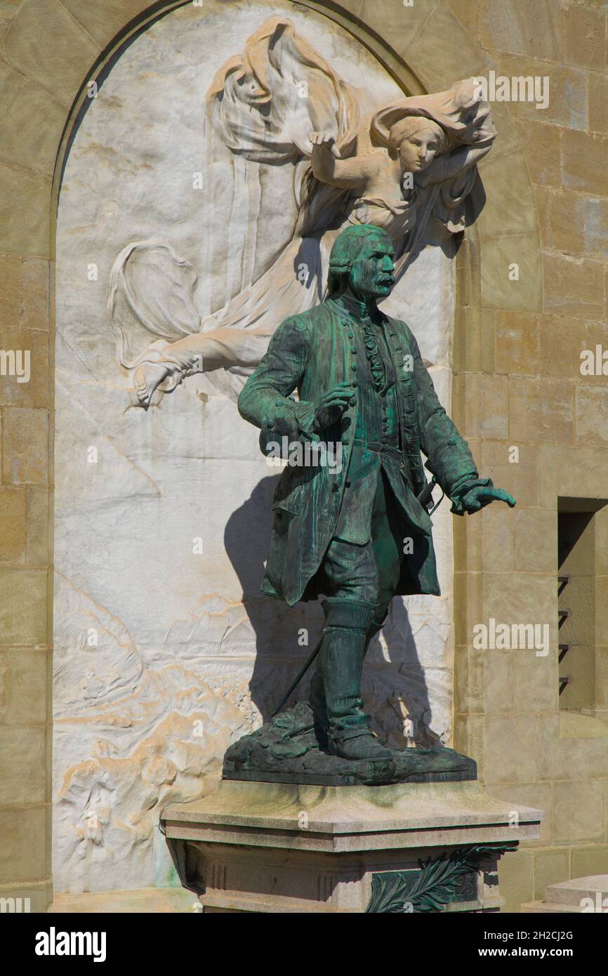 Switzerland, Vaud, Lausanne, Castle St- Maire, statue Stock Photo - Alamy