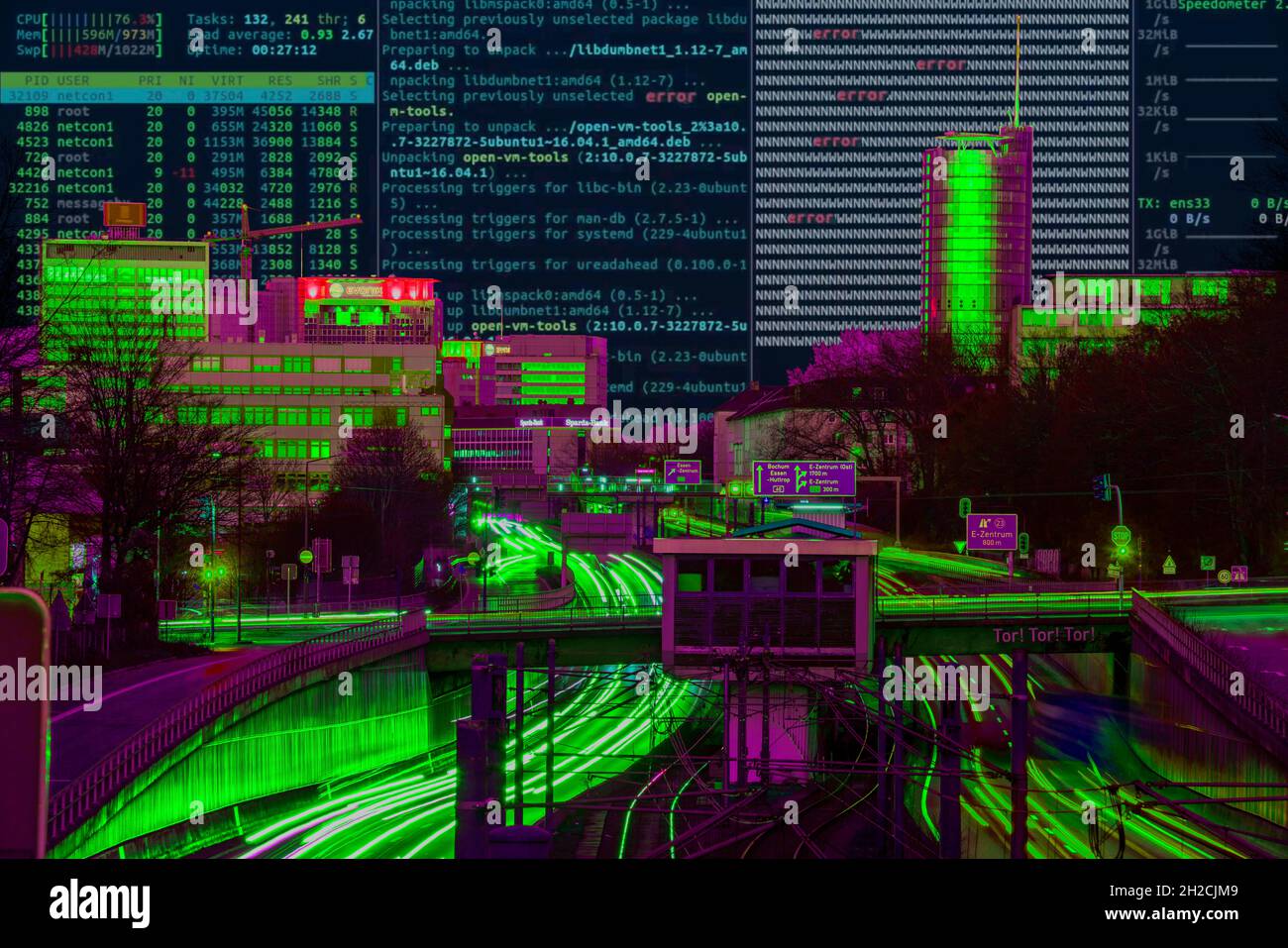 Symbolic image cyber attack, computer crime, cybercrime, computer ...