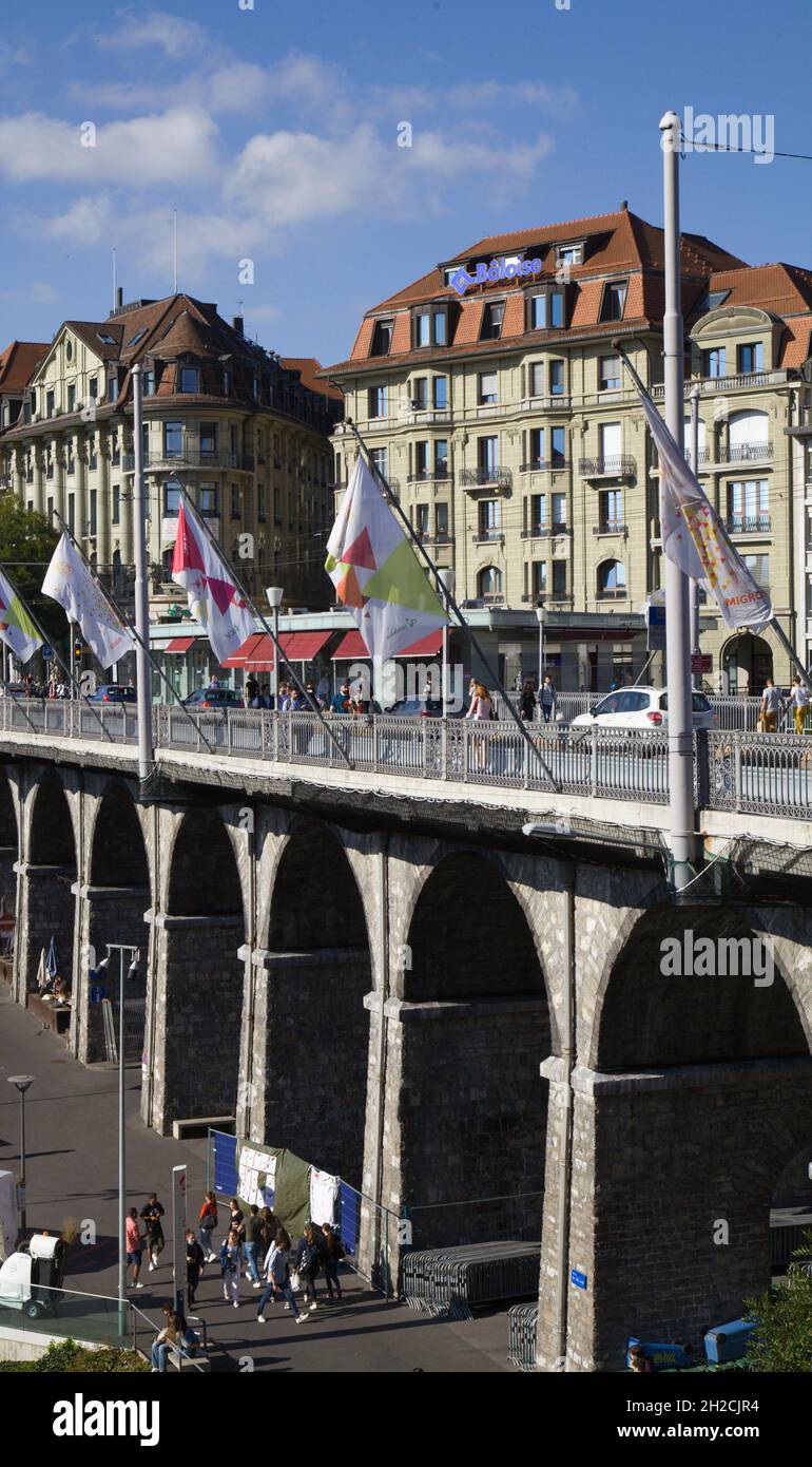 Lausanne grand pont hi-res stock photography and images - Alamy
