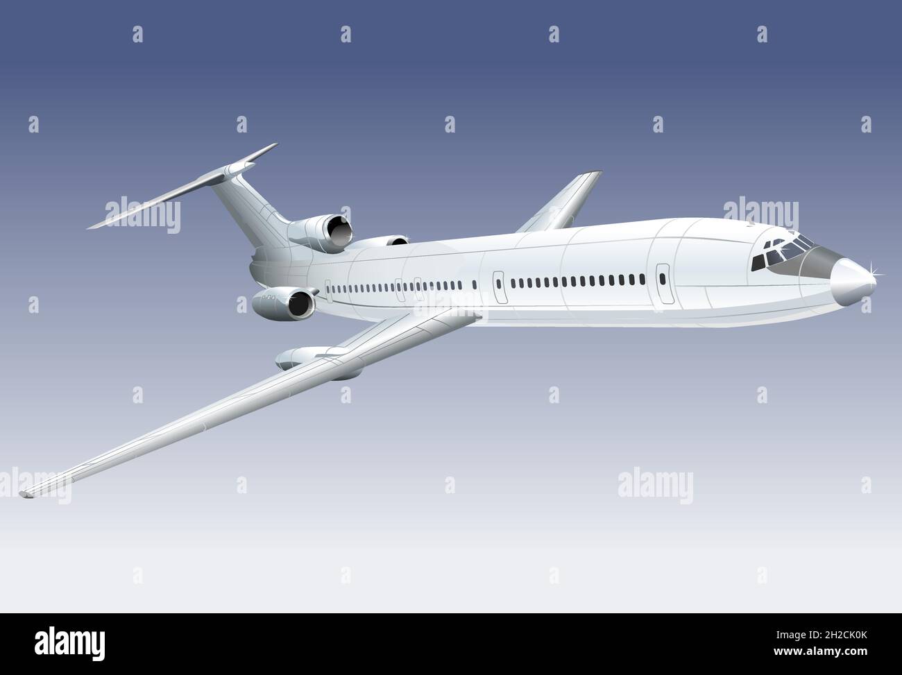 Tupolev 154 Stock Vector Images - Alamy