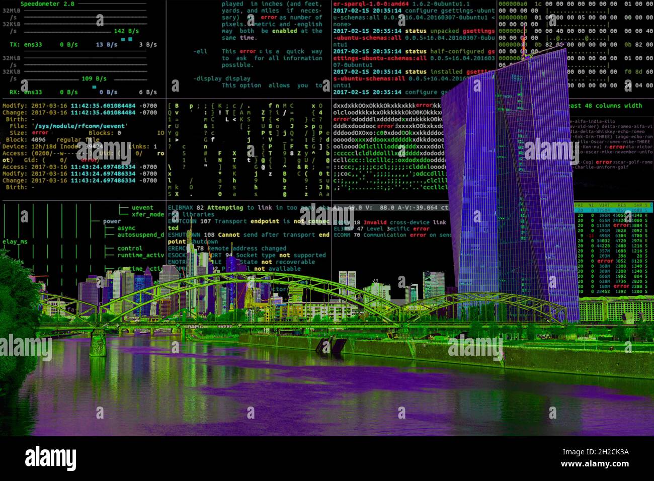 Symbolic image Cybe attack, computer crime, cybercrime, computer ...