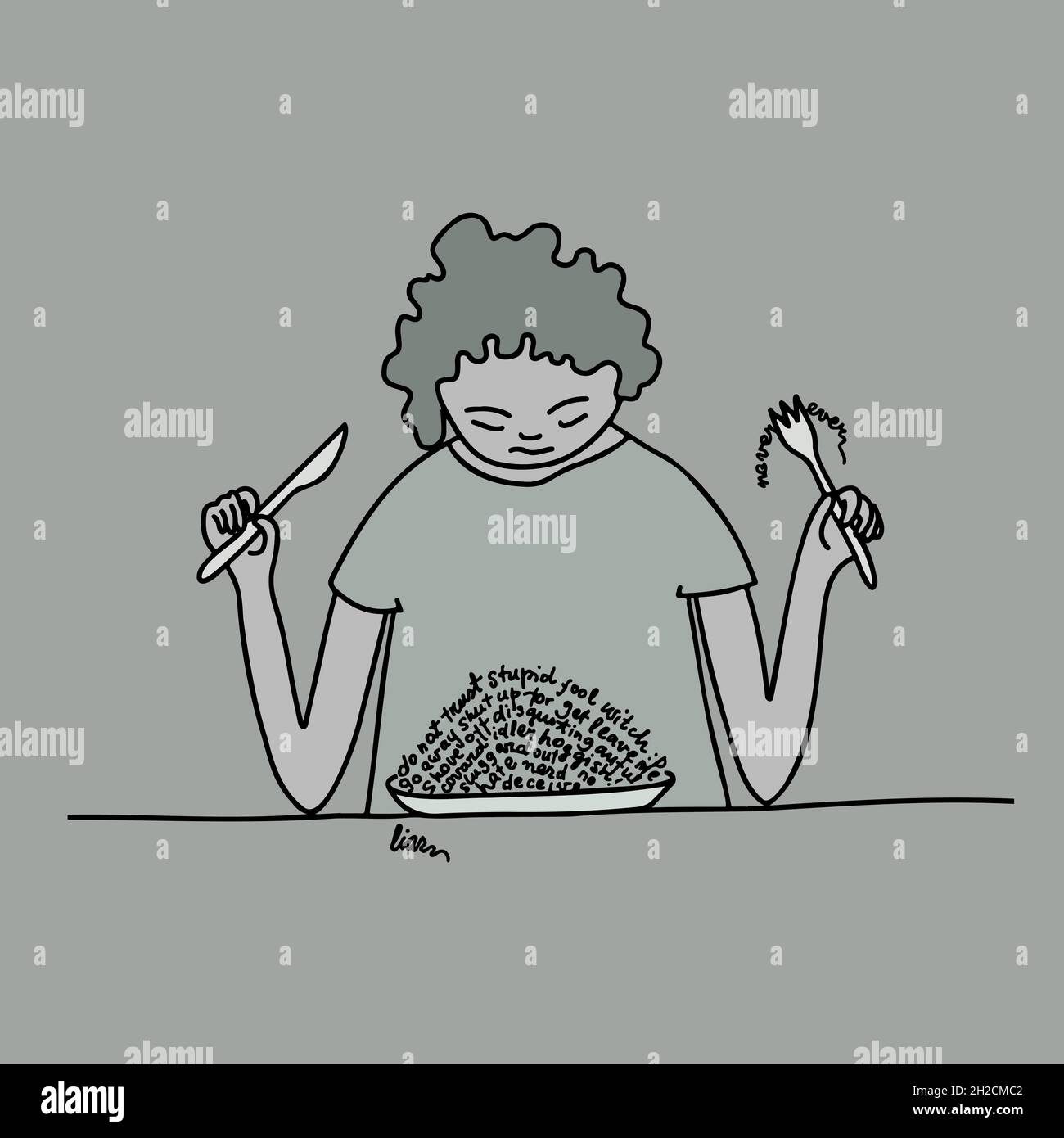 Eat words. Proverb, metaphoric idiom. Concept of taking back an earlier ...