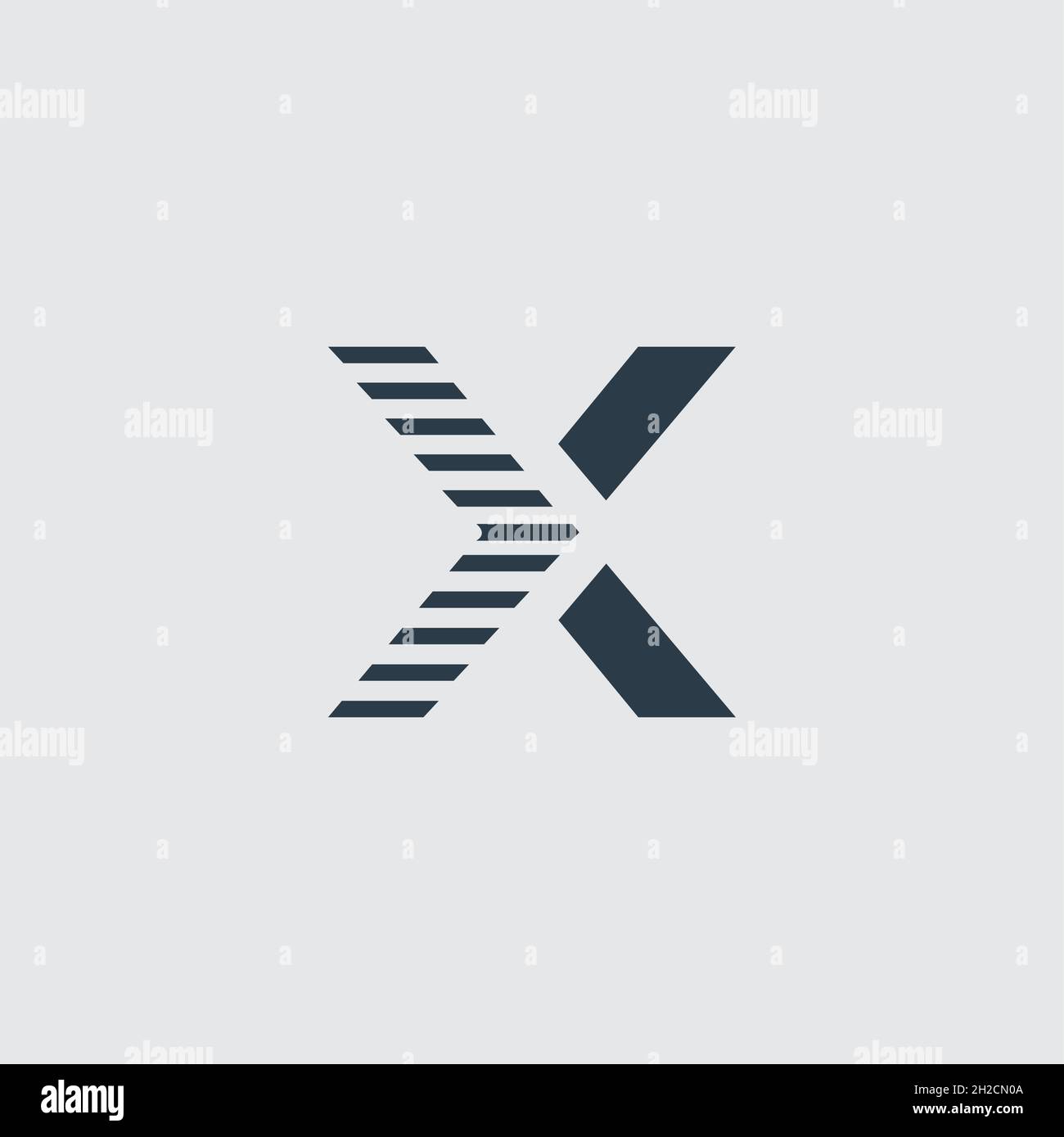 Creative Innovative Initial X logo. X Letter Minimal luxury Monogram ...