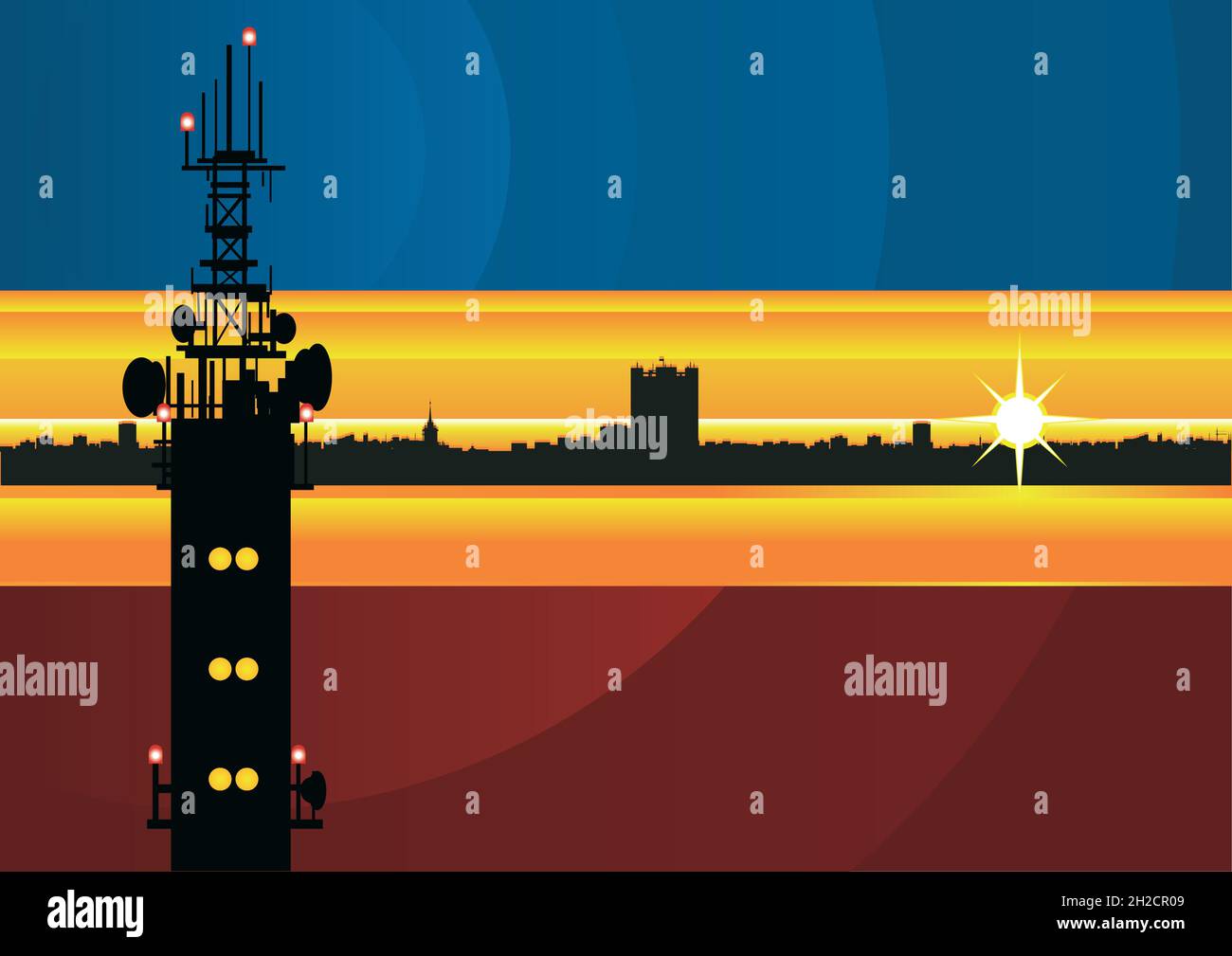 Cityscape Background Available EPS-8 vector format separated by groups ...