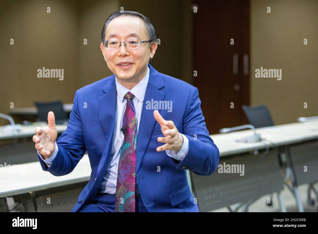 Bangkok, Thailand. 14th Sep, 2021. Liu Hongpeng, director of energy ...