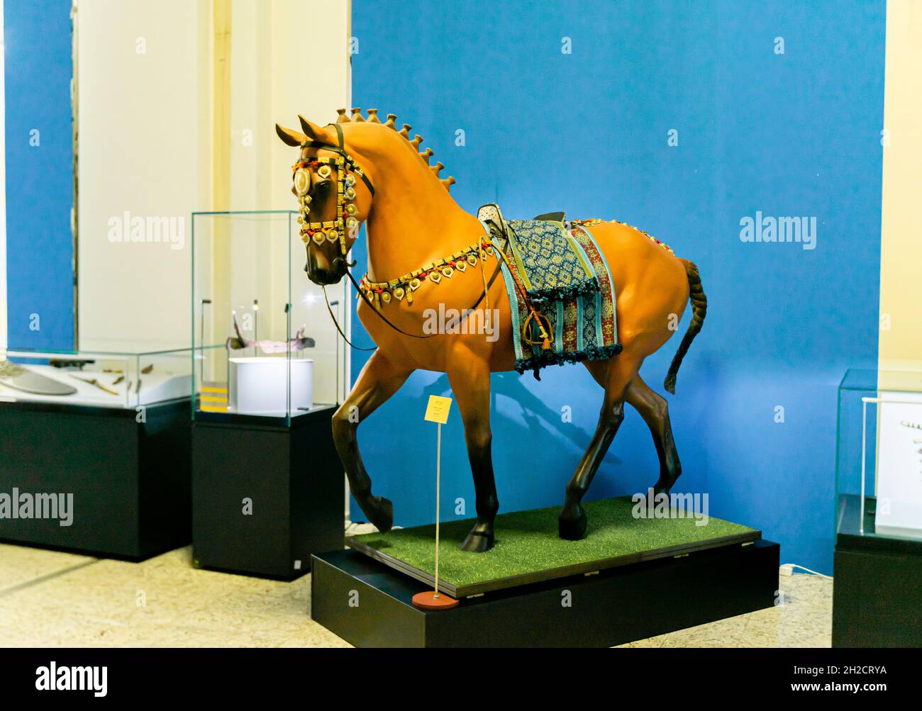 Kimak horse, reconstruction. Used by Turkic Kimak populations, pre ...