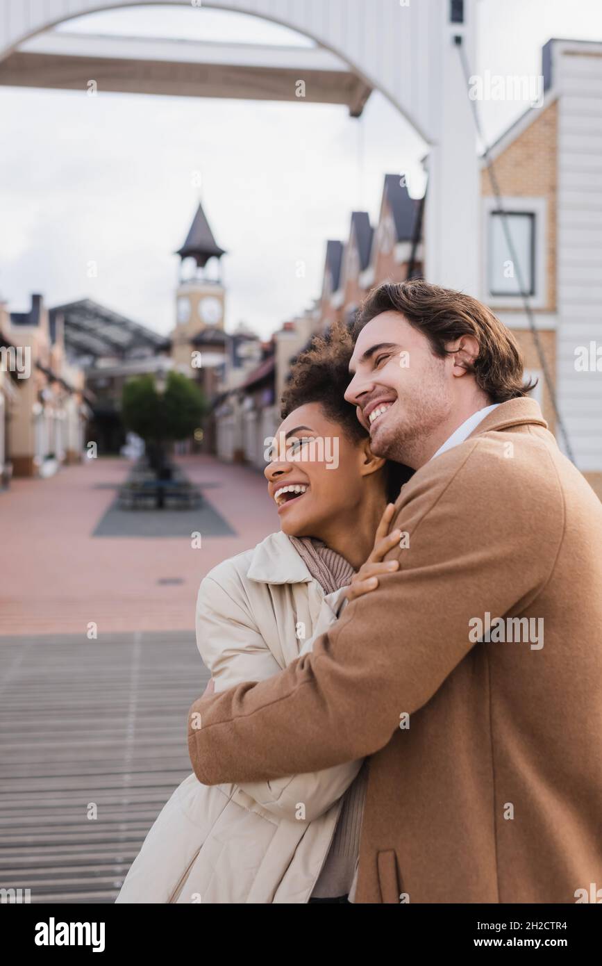 Couple in coats hi-res stock photography and images - Alamy