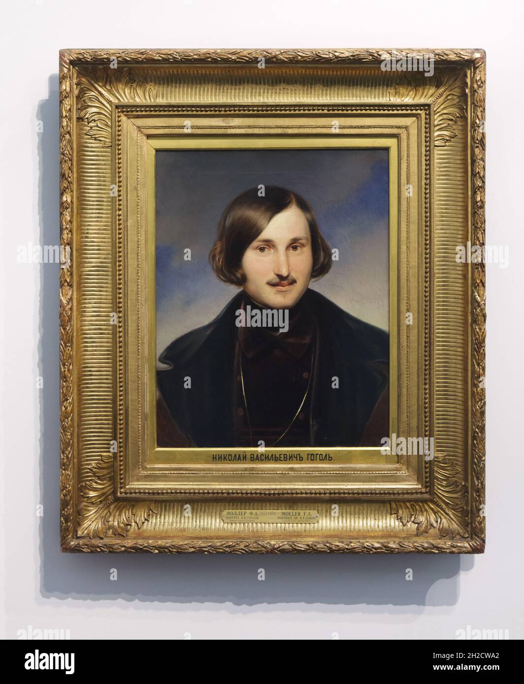 Portrait of Russian novelist and writer Nikolai Gogol painted by ...