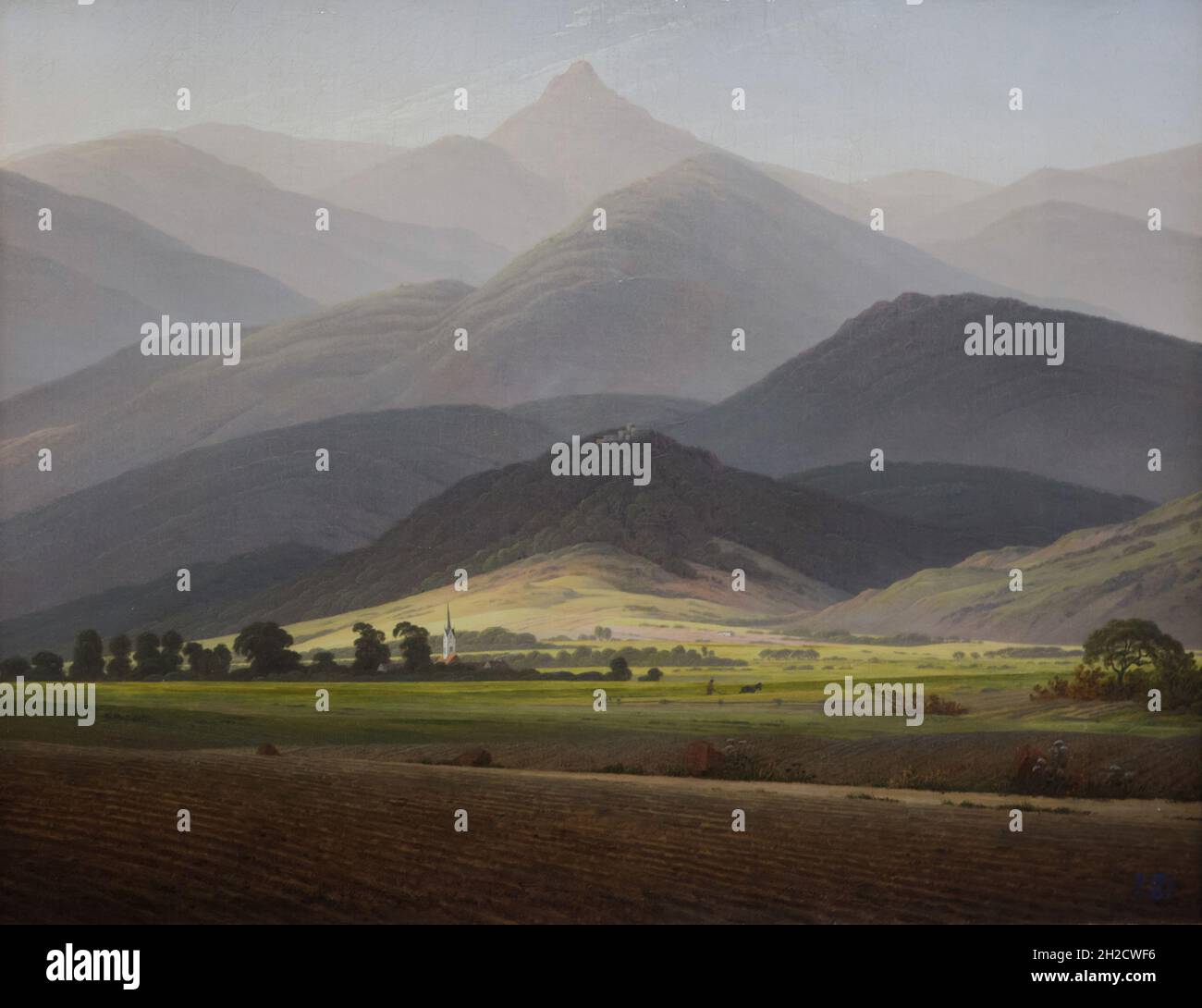 Painting 'The Giant Mountains' by German Romantic landscape painter ...