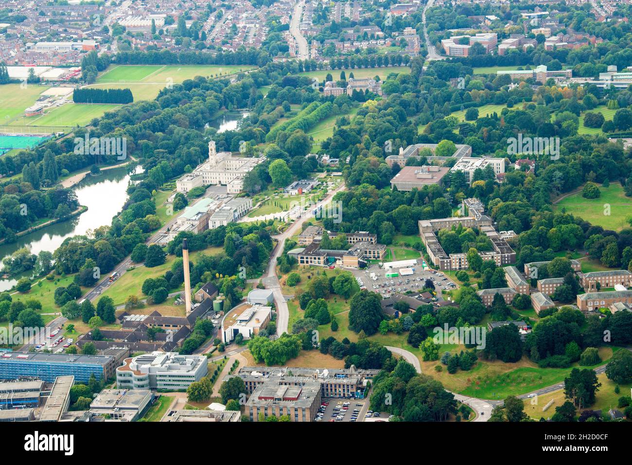 Aerial image of Highfields Park and The University Park Campus ...