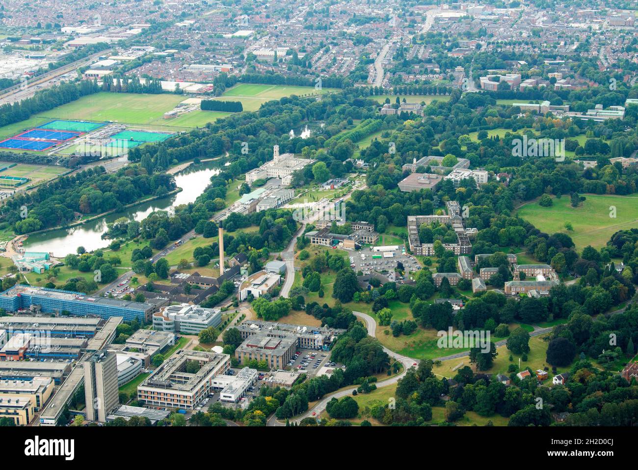 Aerial image of Highfields Park and The University Park Campus ...