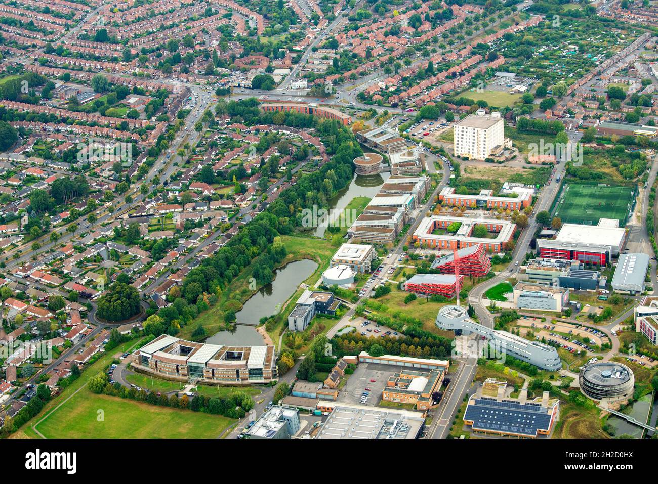 Aerial image of the Nottingham University Jubilee Campus ...