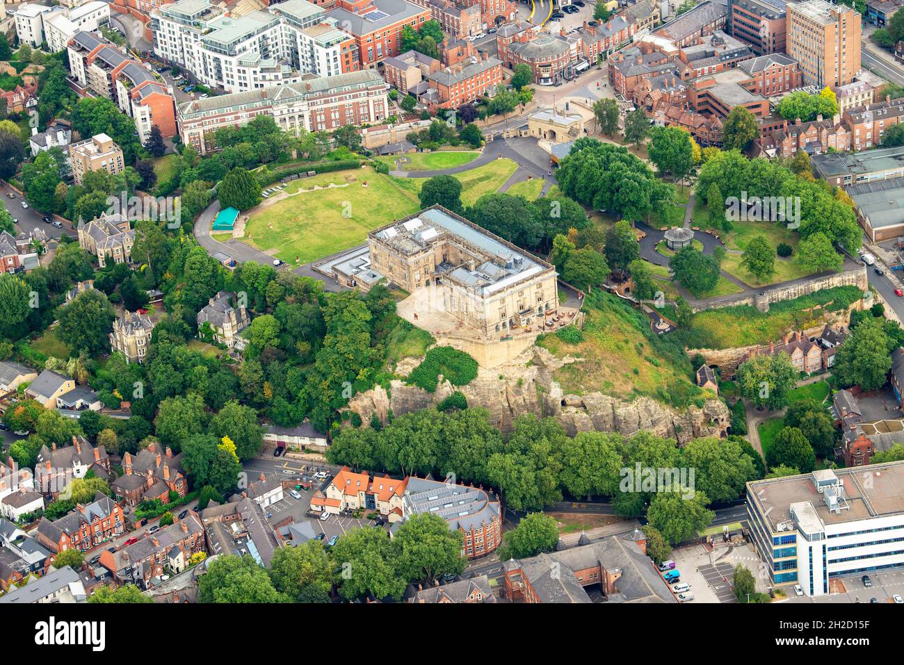 Aerial image of Nottingham City, Nottinghamshire England UK Stock Photo ...