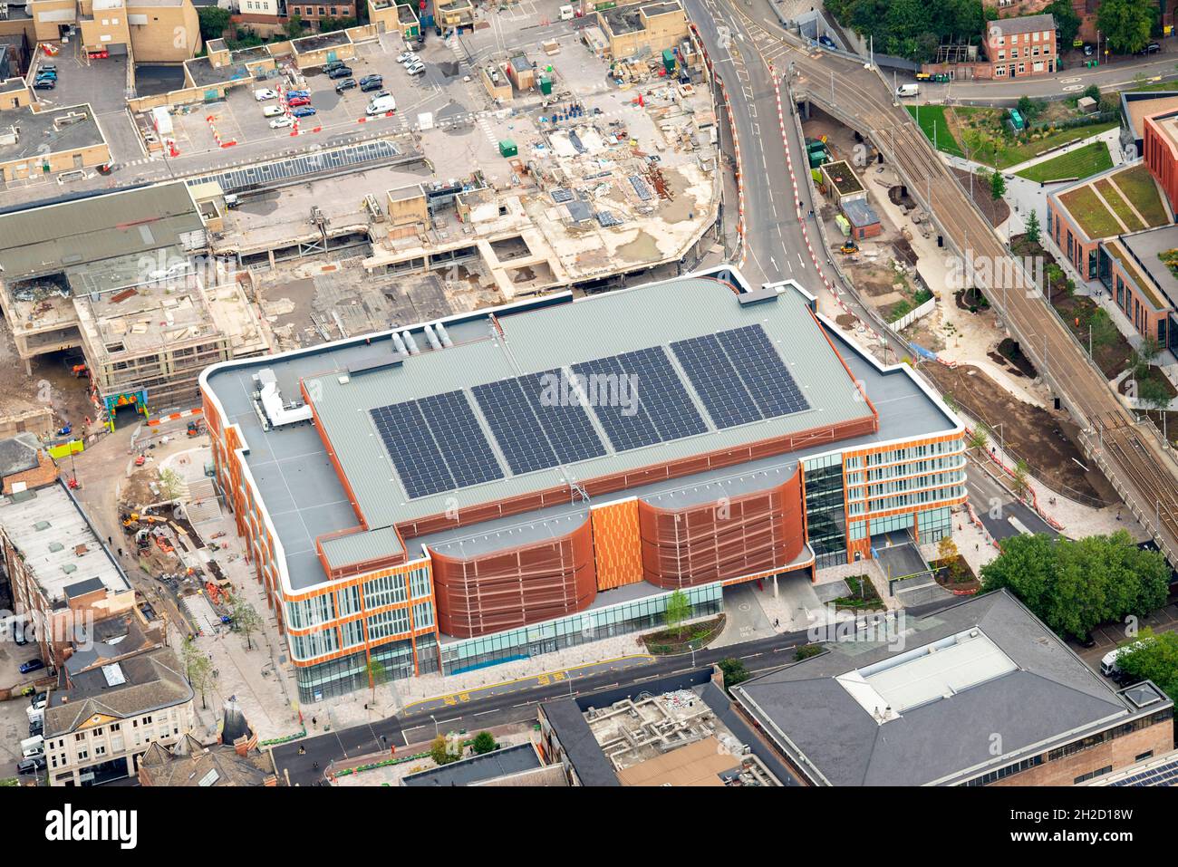 Aerial image of the South Side of Nottingham City, Nottinghamshire ...