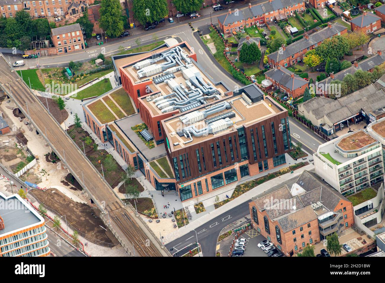 Nottingham station aerial hi-res stock photography and images - Alamy