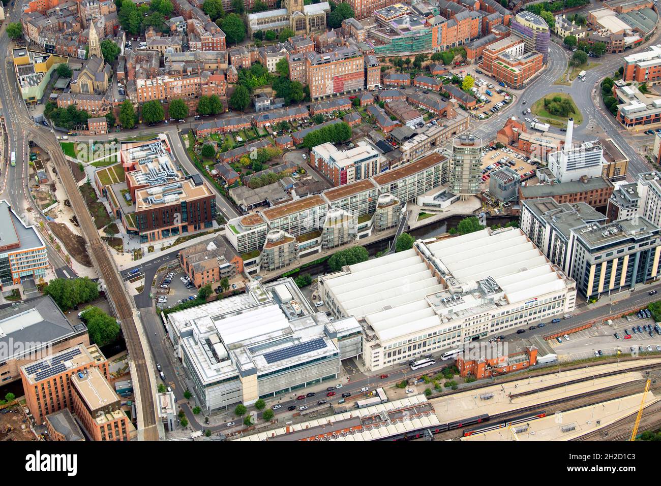 Aerial image of the South Side of Nottingham City, Nottinghamshire ...