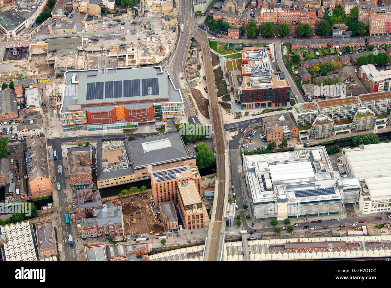 Aerial image of the South Side of Nottingham City, Nottinghamshire ...