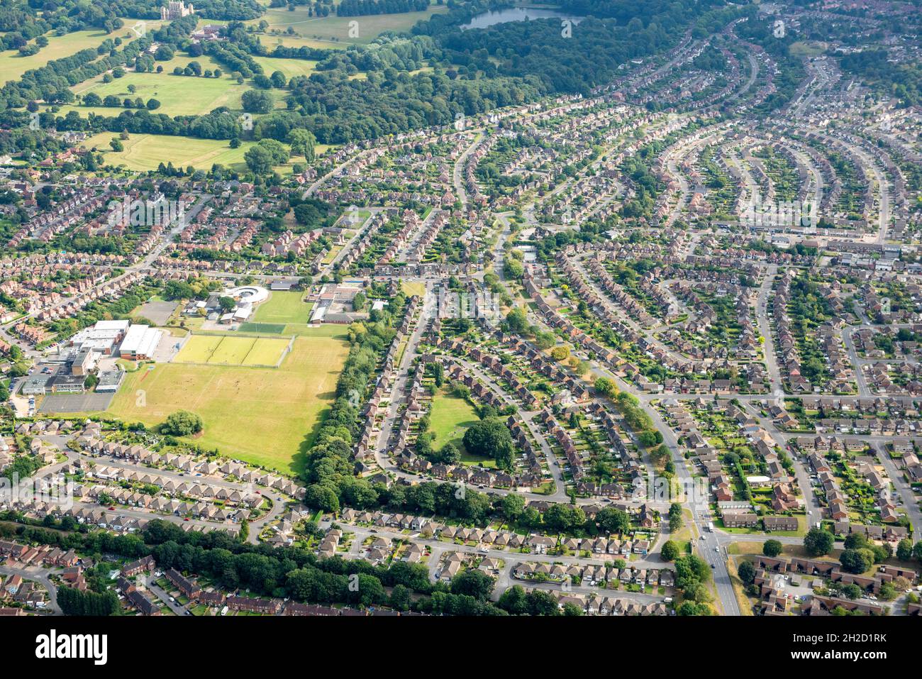 Aerial Image of Nottingham, Nottinghamshire England UK Stock Photo - Alamy