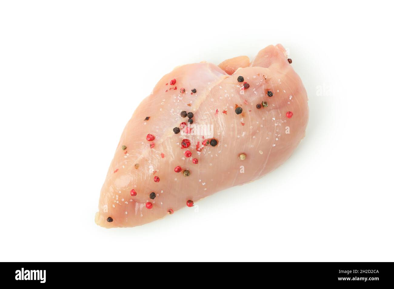 Raw chicken fillet isolated on white background Stock Photo - Alamy