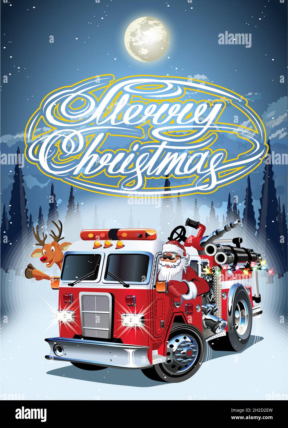 Fire engine cartoon hi-res stock photography and images - Alamy