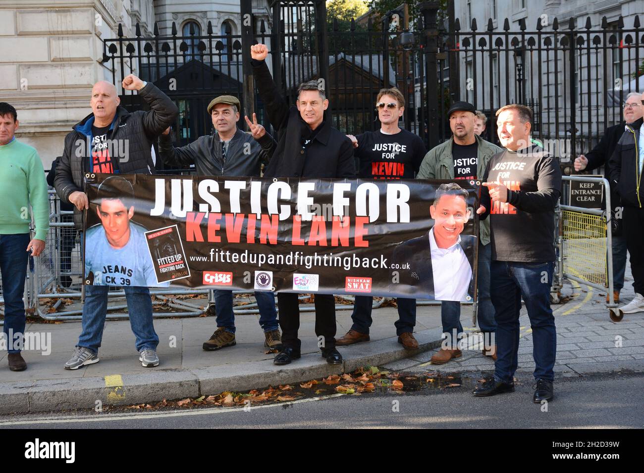 London, UK. Oct 21 2021: Free Kevin Lane, after serving 20 years in ...