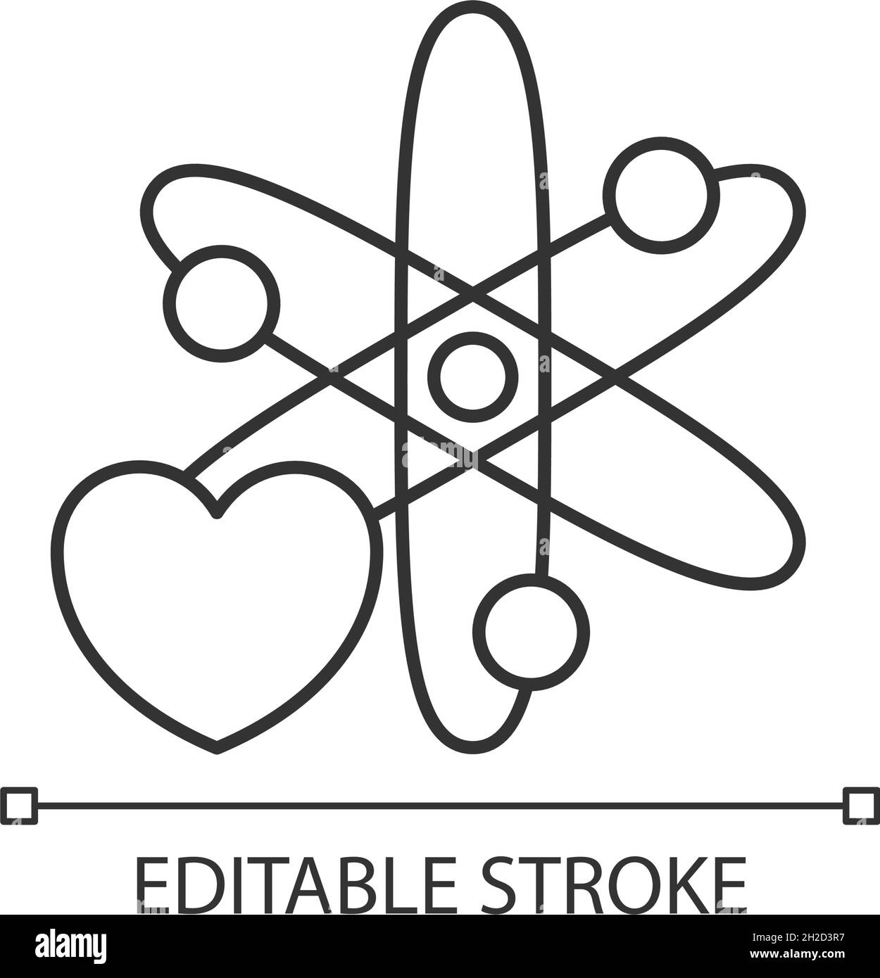 Interest in science linear icon Stock Vector Image & Art - Alamy