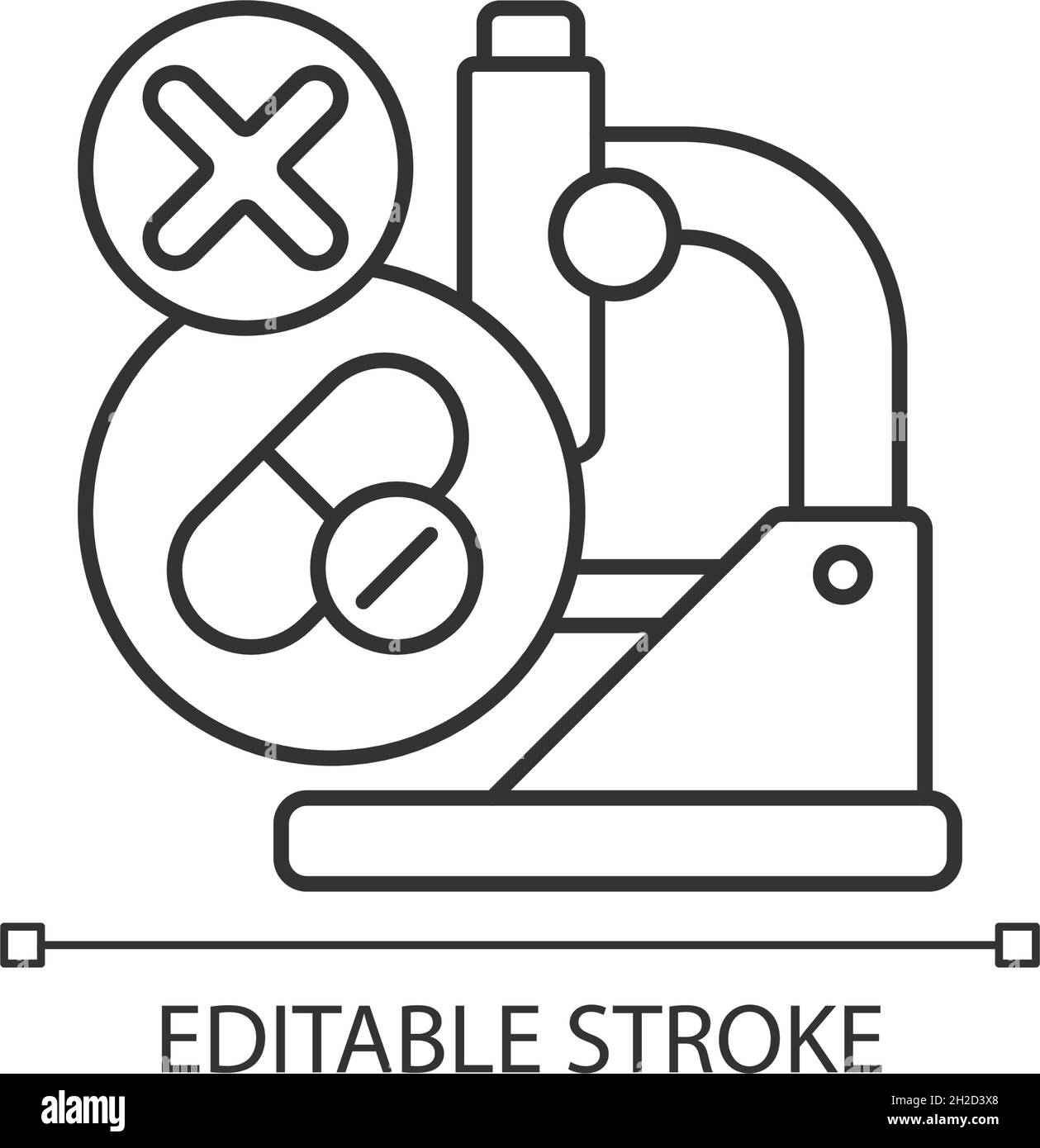 Failed research linear icon Stock Vector Image & Art - Alamy