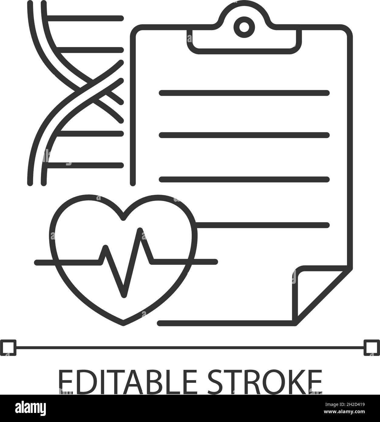 Measuring outcomes linear icon Stock Vector Image & Art - Alamy