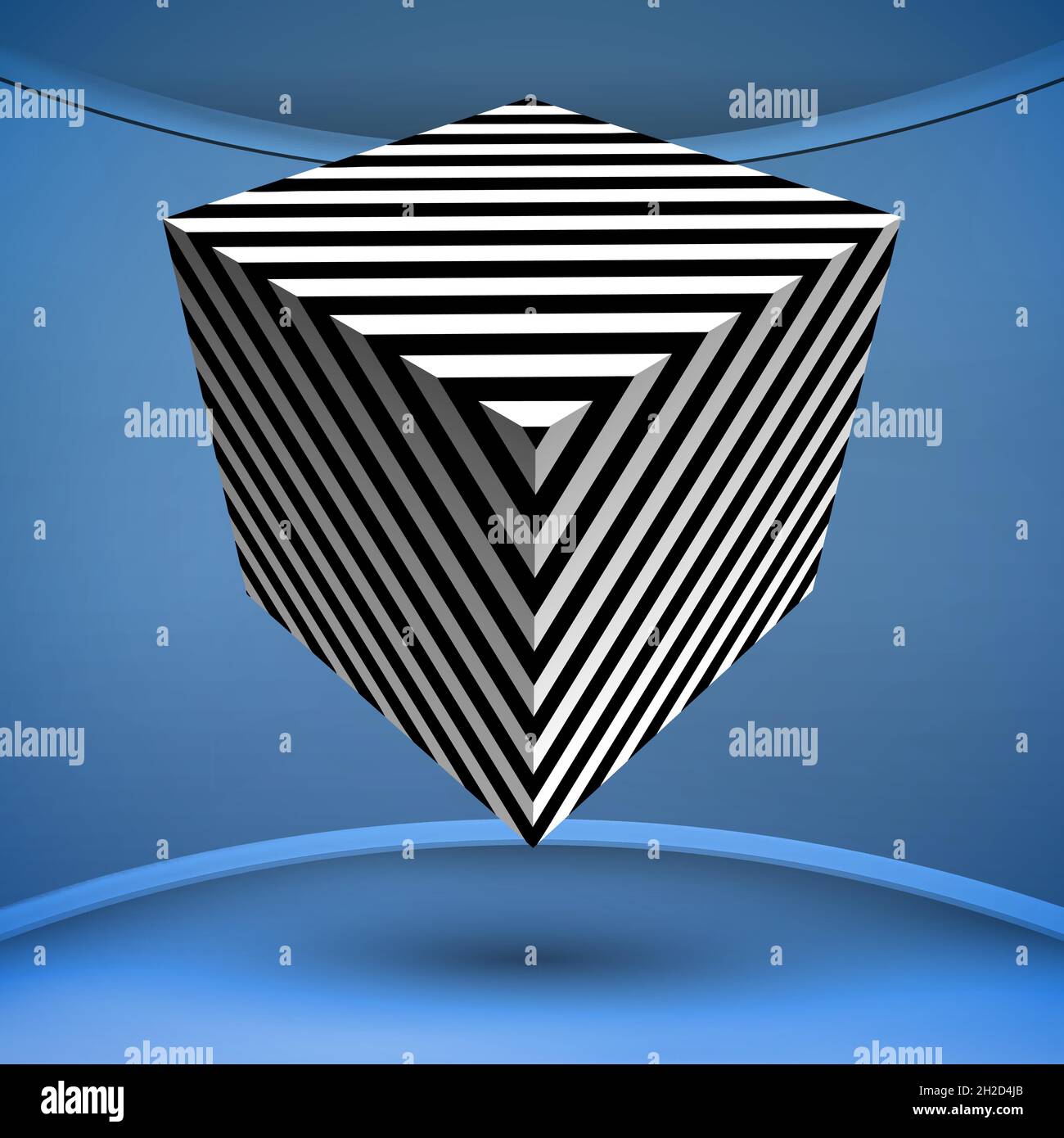 Optical illusion drawing hi-res stock photography and images - Alamy