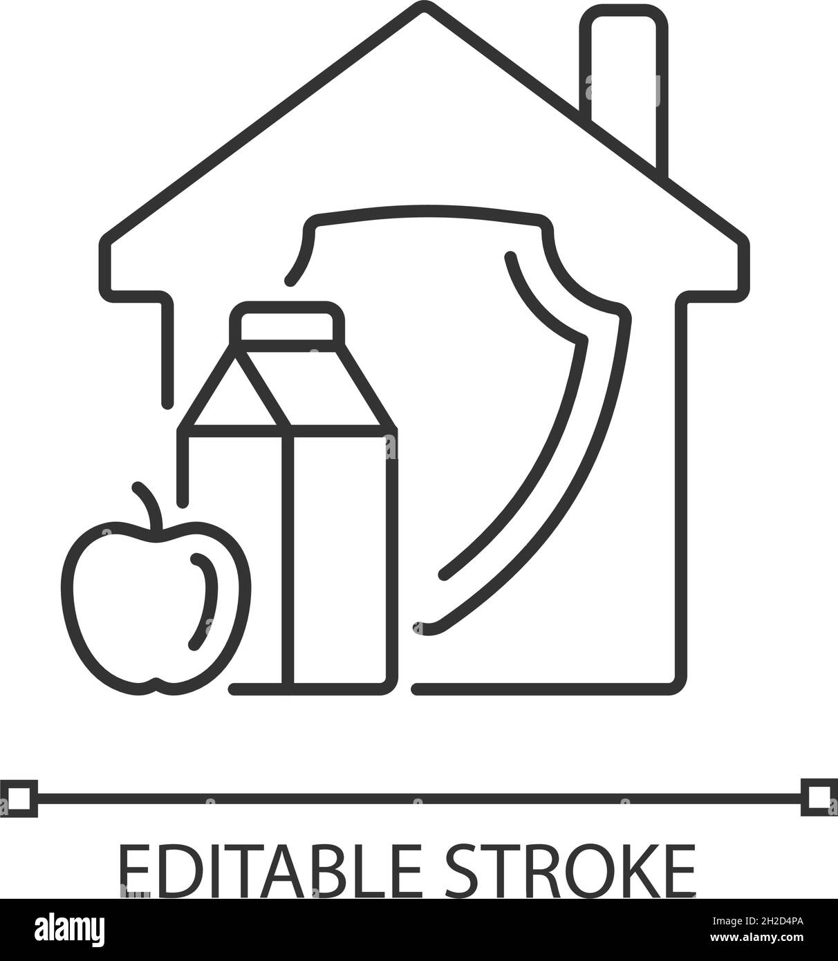 Household food security linear icon Stock Vector Image & Art - Alamy