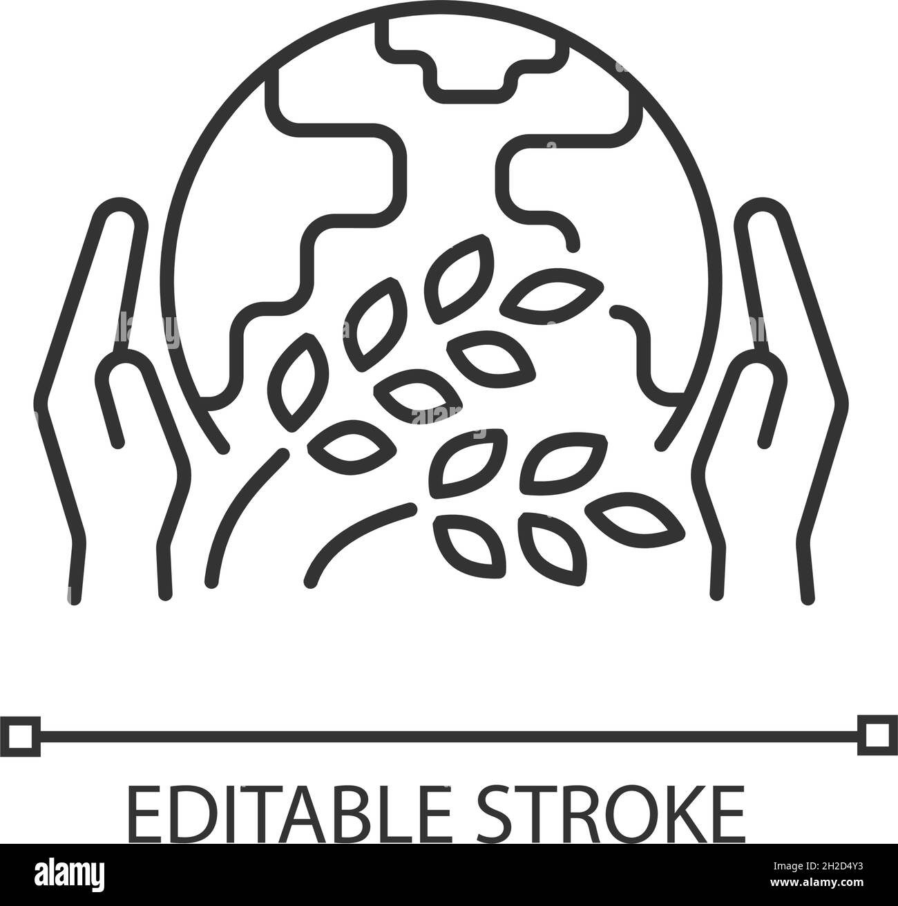 Hunger relief organization linear icon Stock Vector Image & Art - Alamy