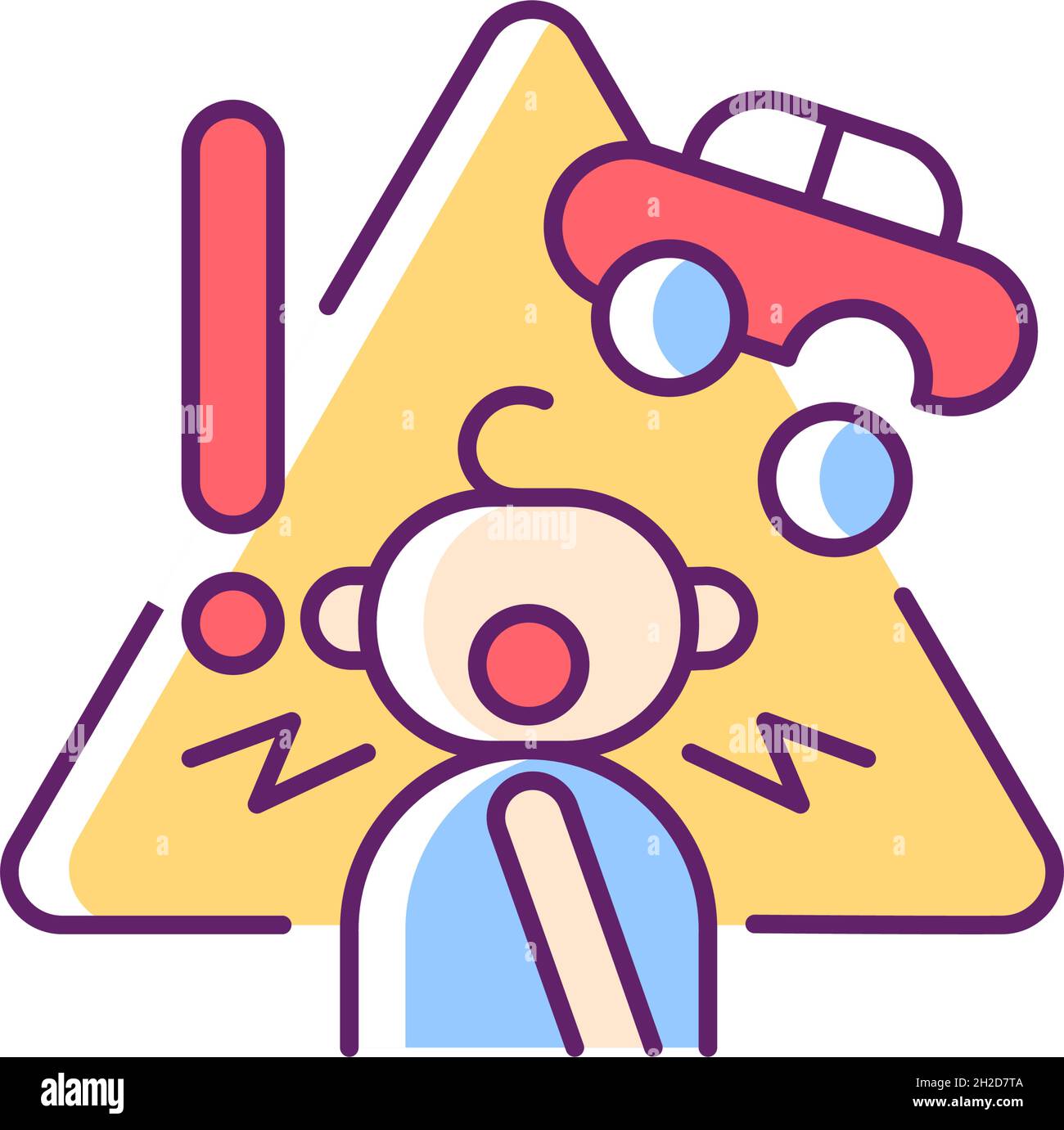 Choking hazard toys RGB color icon Stock Vector Image & Art - Alamy