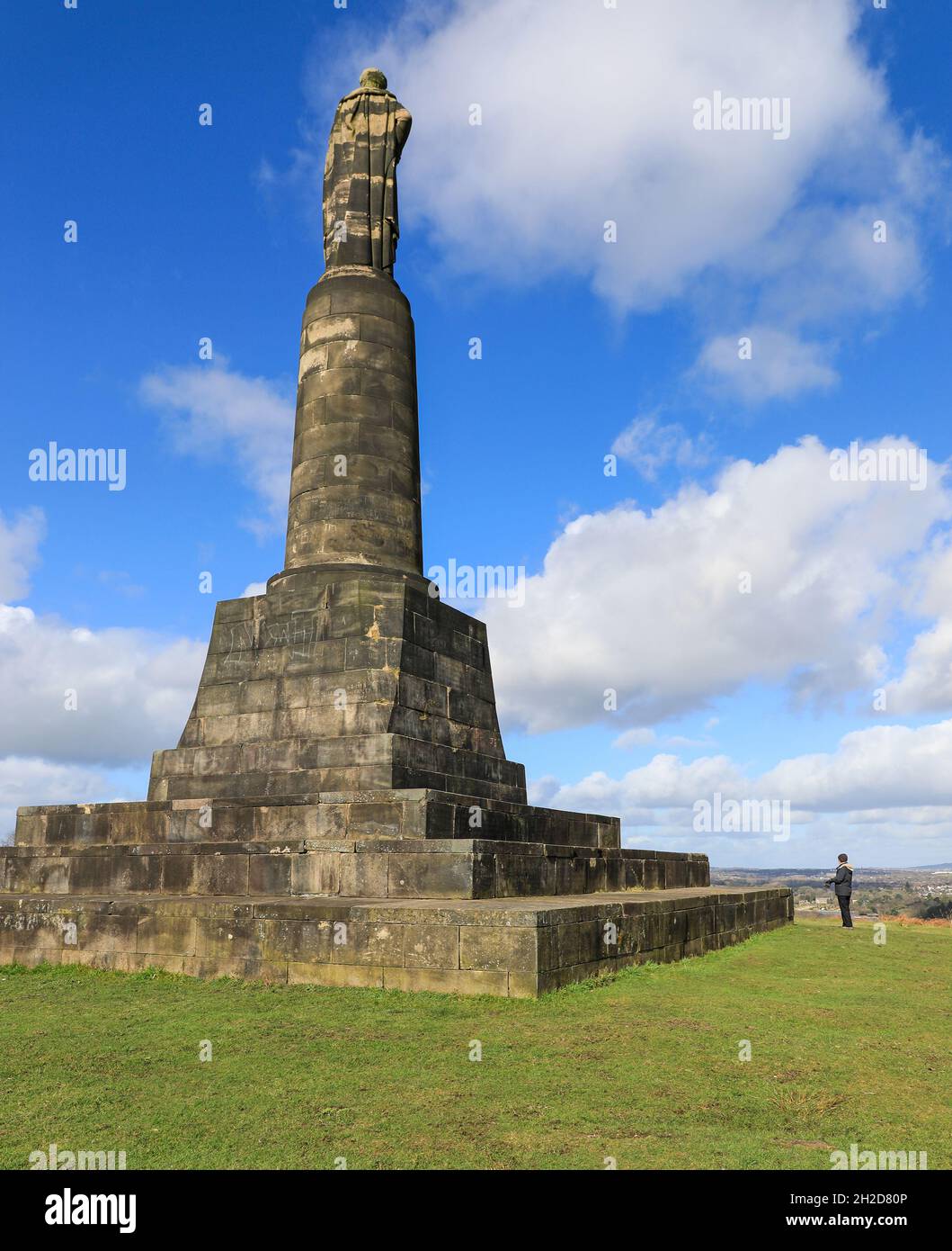 Sutherland Monument, located at the top of Tittensor Hill, Trentham ...