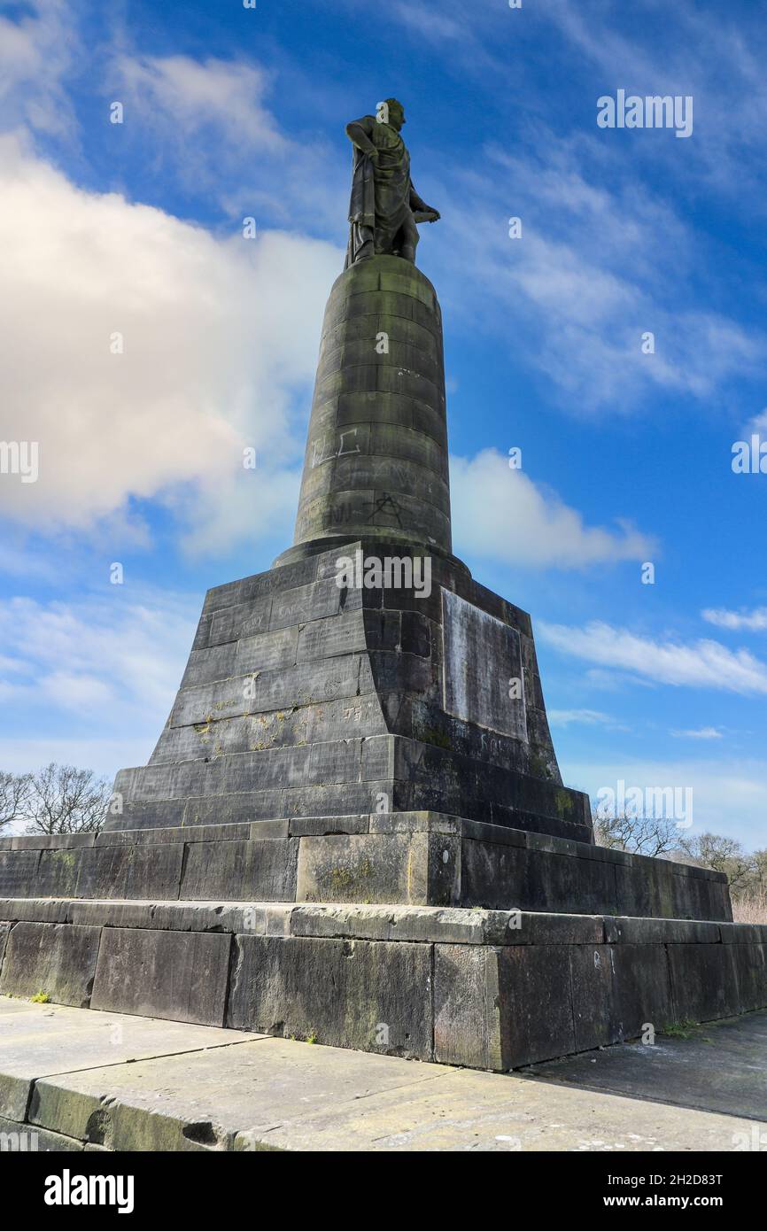 Sutherland Monument, located at the top of Tittensor Hill, Trentham ...