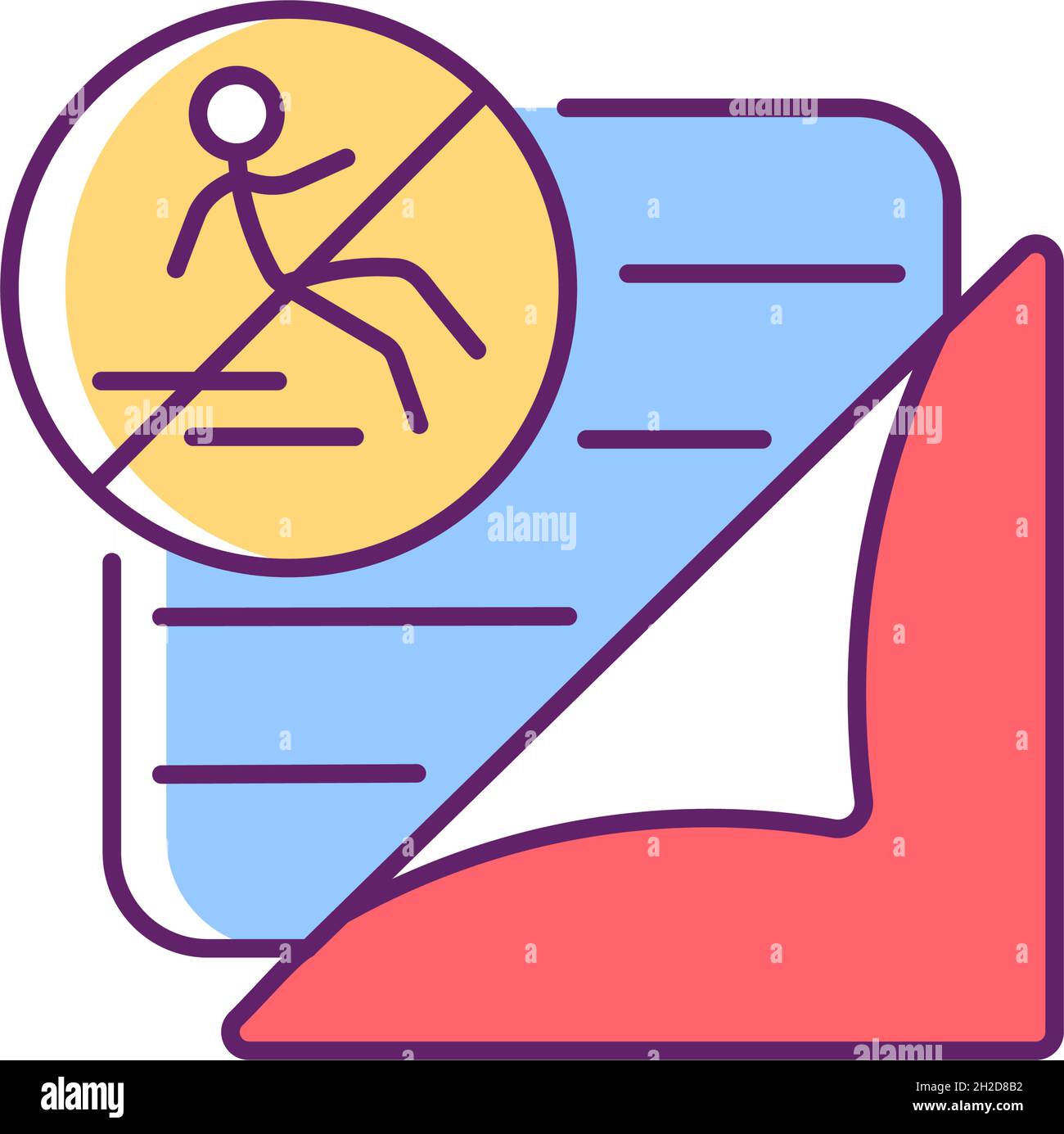 Slip and fall cartoon Cut Out Stock Images & Pictures - Alamy