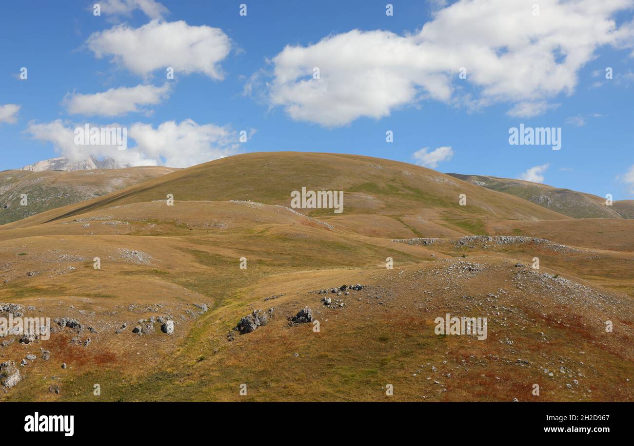 panorama of the hills in central Italy that are part of the Apennine ...